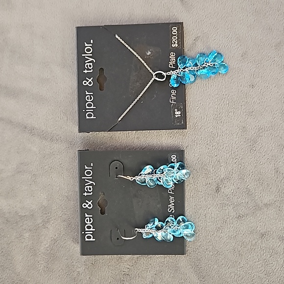 Piper and Taylor | Jewelry | Nwt Piper Taylor Blue Silver Plated ...